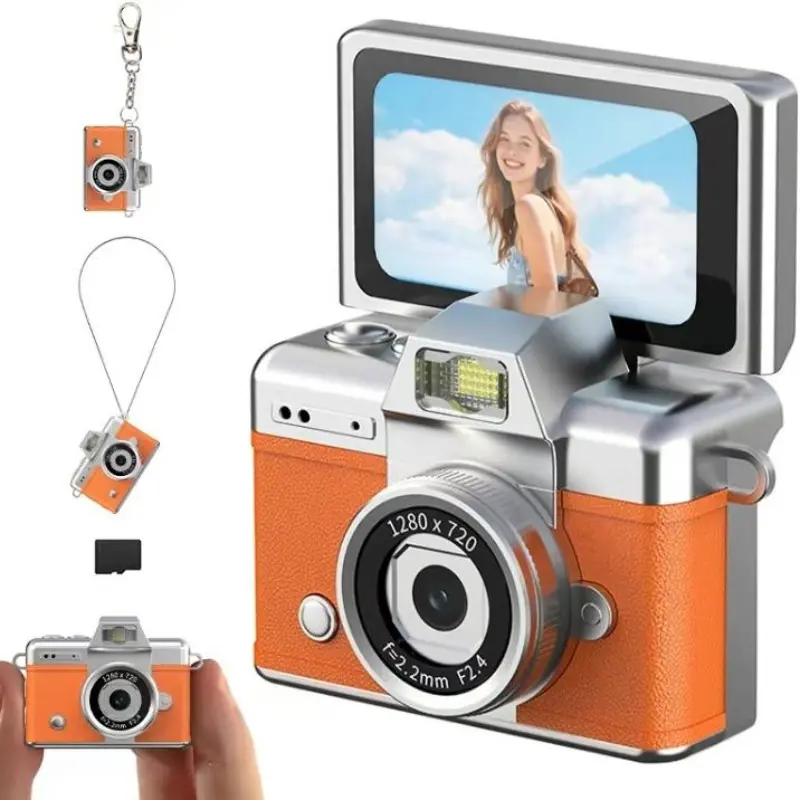 Ultra-Mini Thumb Camera Flip Cover Design Portable Pendant, HD Photo ...