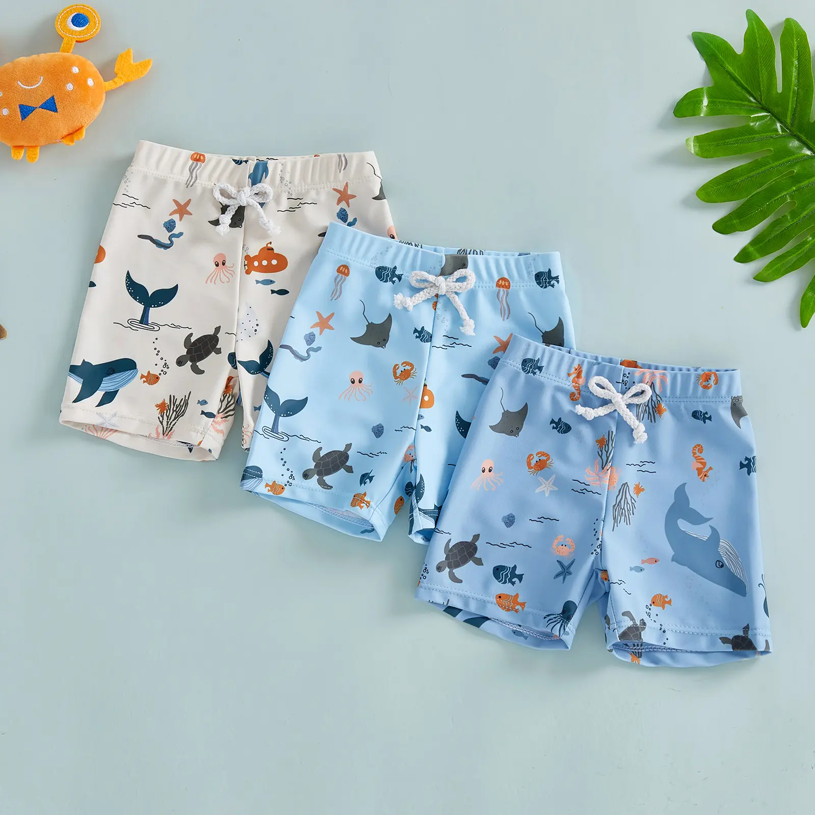 Mctalrig Baby Boys Swim Trunks Toddler Broad Swim Shorts Quick Dry Kids ...